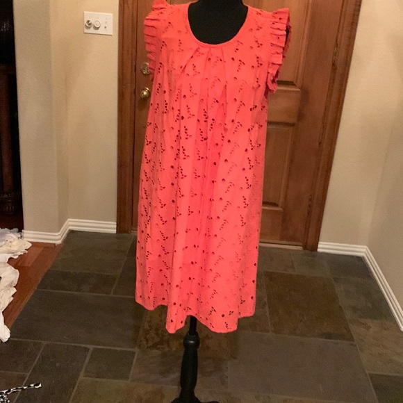 Uncle Frank | Dresses | Beautiful Uncle Frank Orange Eyelet Dress With ...